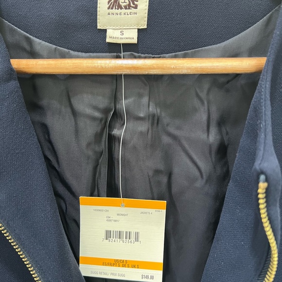 Anne Klein | Jackets & Coats | Nwt Anne Klein Navy Jacket Size S | Poshmark